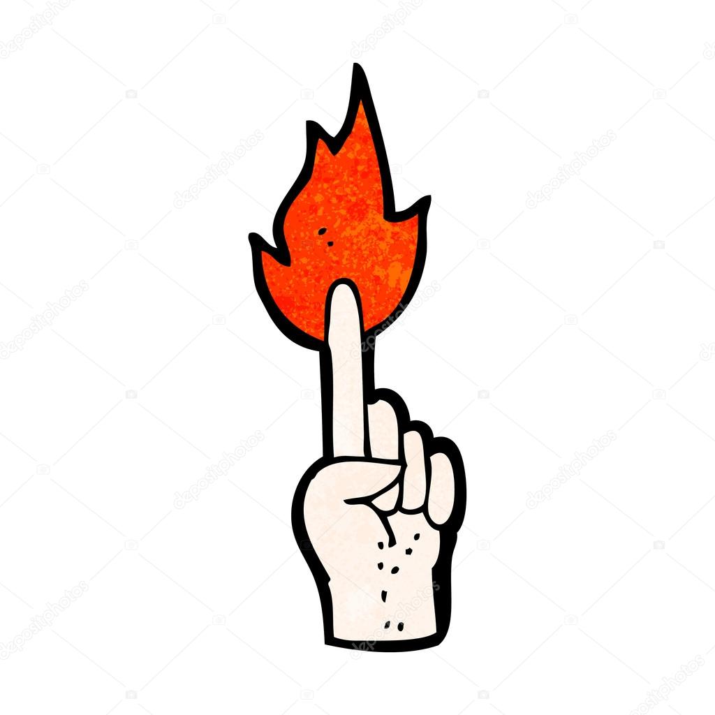 Cartoon magic finger sign Stock Vector Image by ©lineartestpilot #21479005