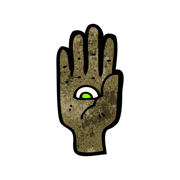 Hand with eye in palm cartoon Stock Vector by ©lineartestpilot 14905143