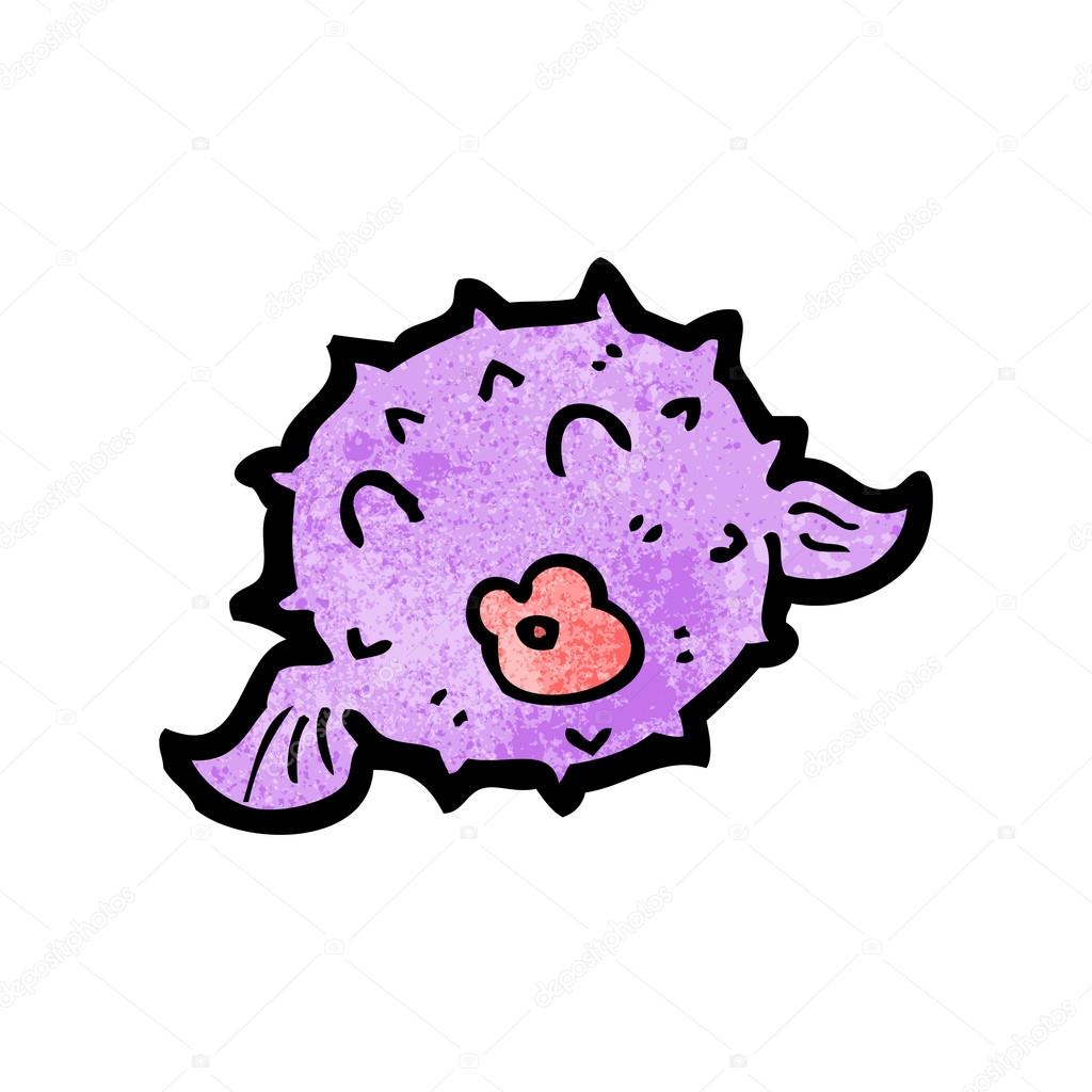 Puffer fish cartoon Stock Vector by ©lineartestpilot 21527915