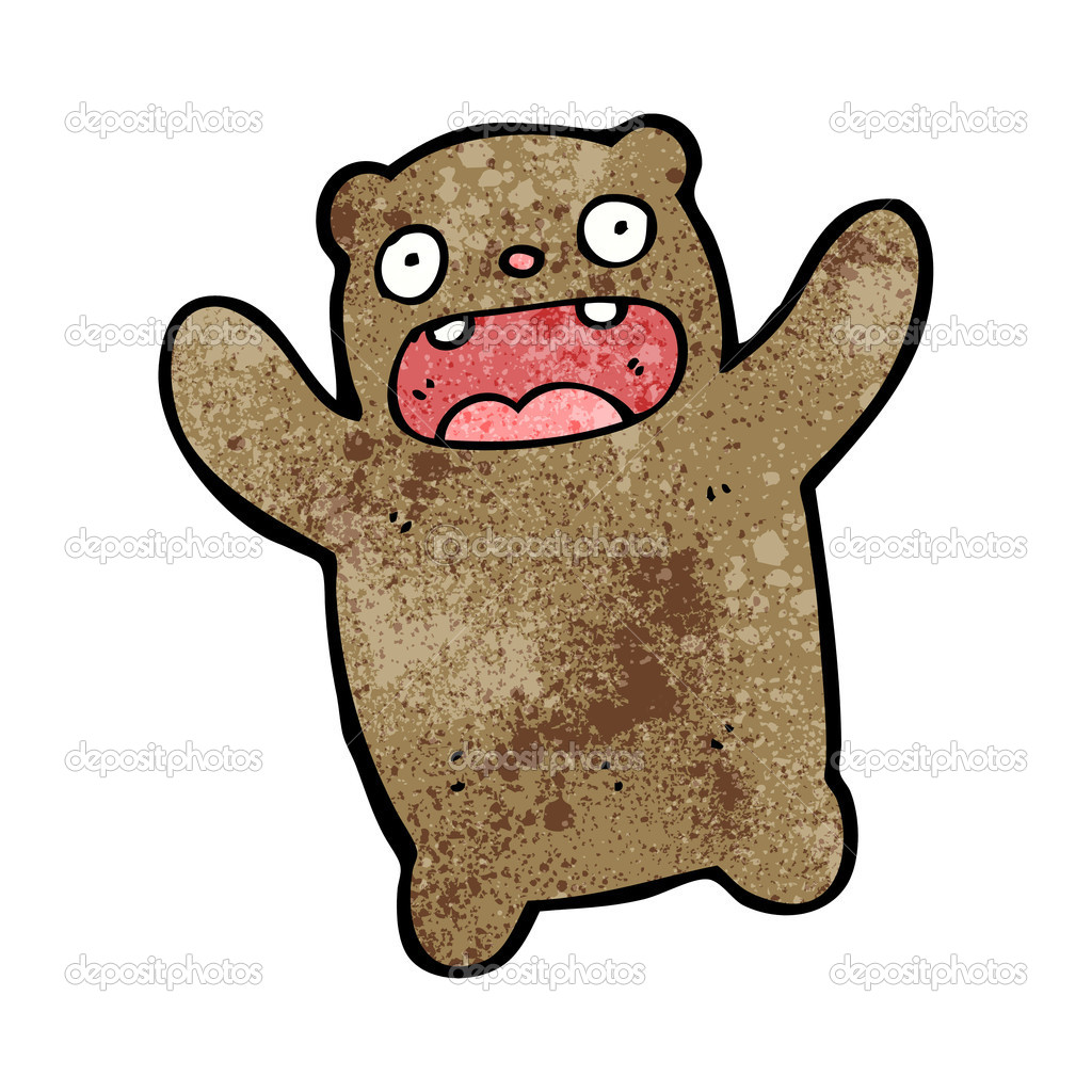 Scared bear cartoon Stock Vector Image by ©lineartestpilot #21528211