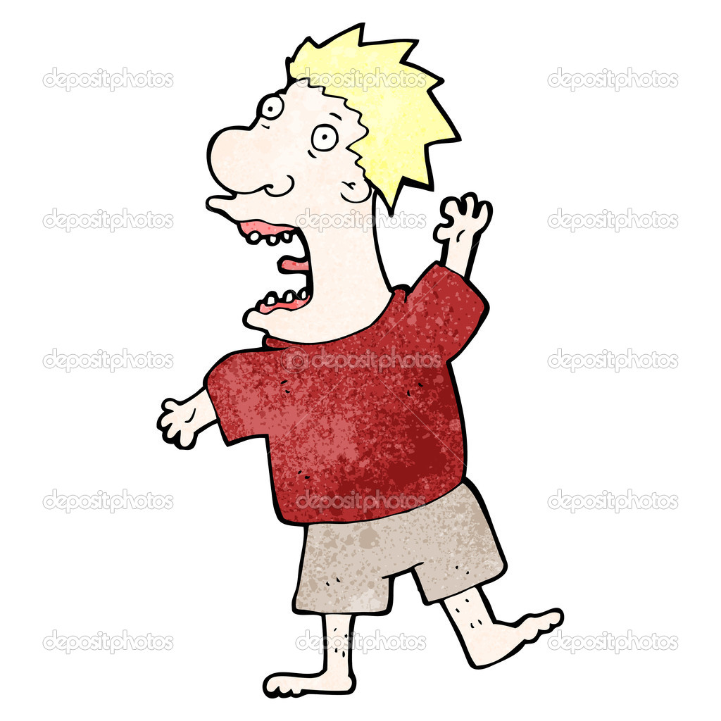 Screaming man cartoon Stock Illustration by ©lineartestpilot #21529093