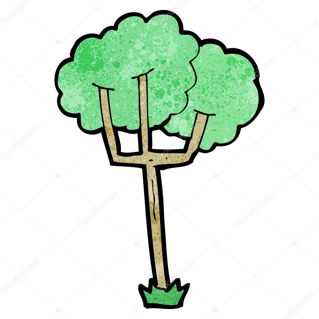 Cartoon tall tree Stock Vector by ©lineartestpilot 21529503