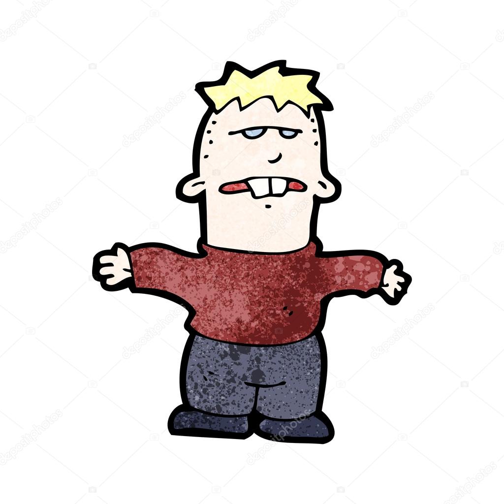 Ugly boy cartoon (raster version) Stock Vector Image by ...