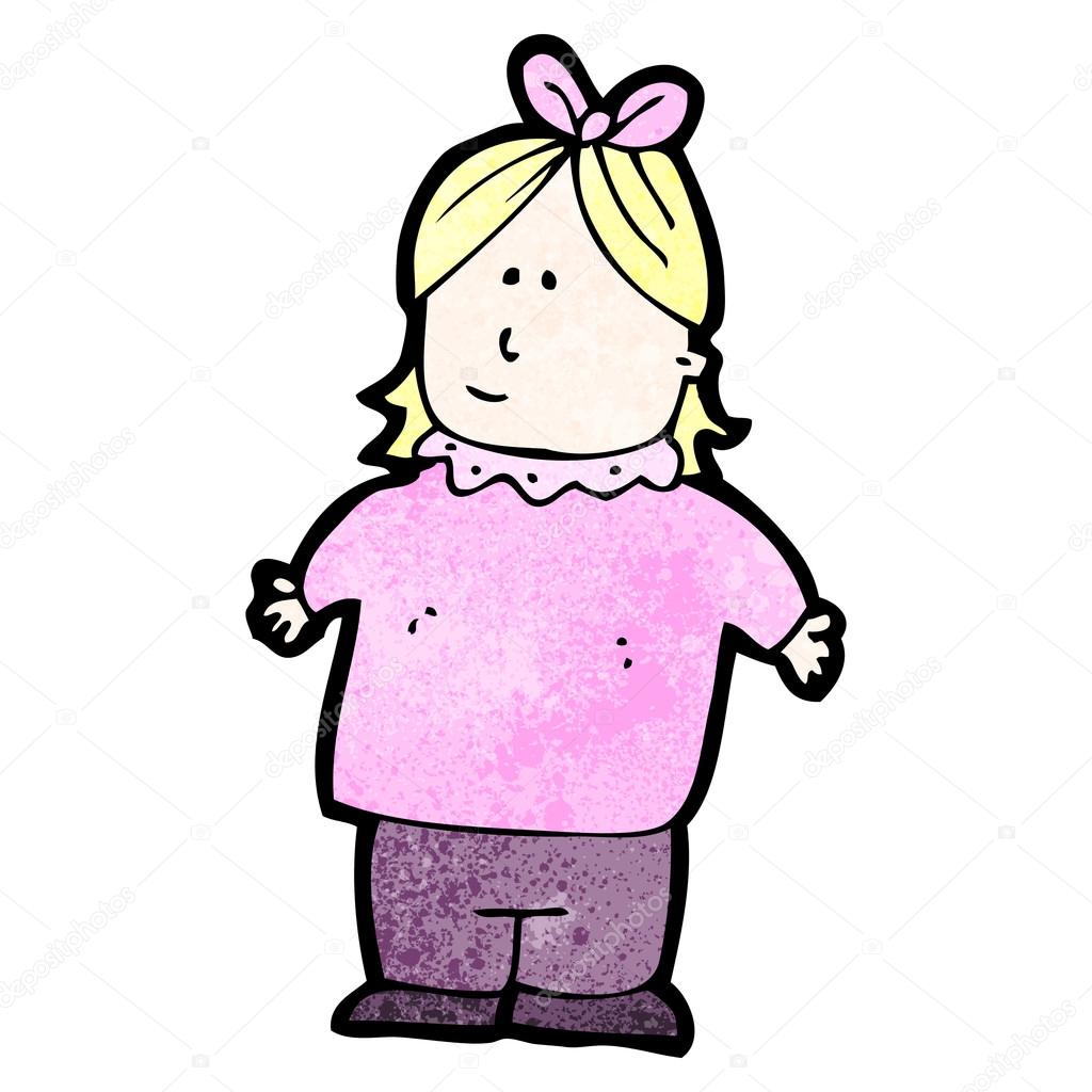 Cartoon Fat Girl Stock Vector Image By ©lineartestpilot 21532107