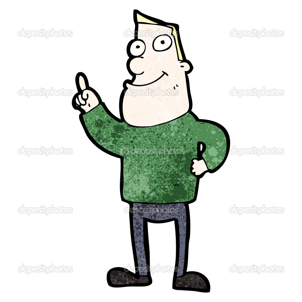 Man making point cartoon Stock Vector Image by ©lineartestpilot #21532145
