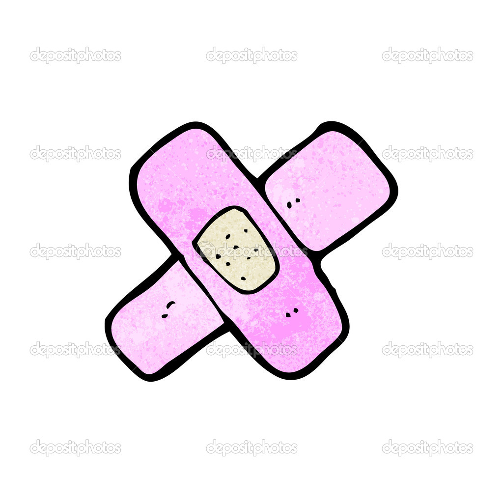 Sticking plaster cartoon Stock Vector by ©lineartestpilot 21532623