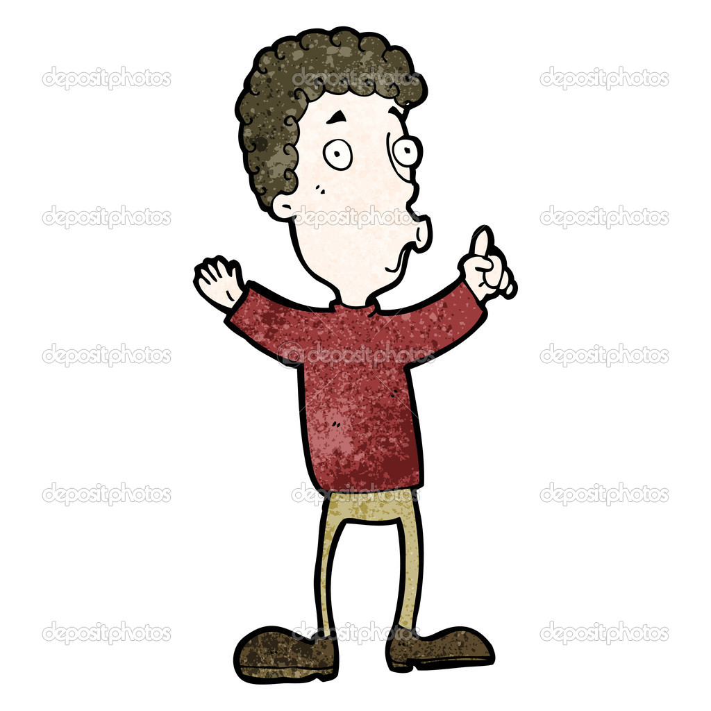 Cartoon man answering question Stock Vector Image by ©lineartestpilot ...
