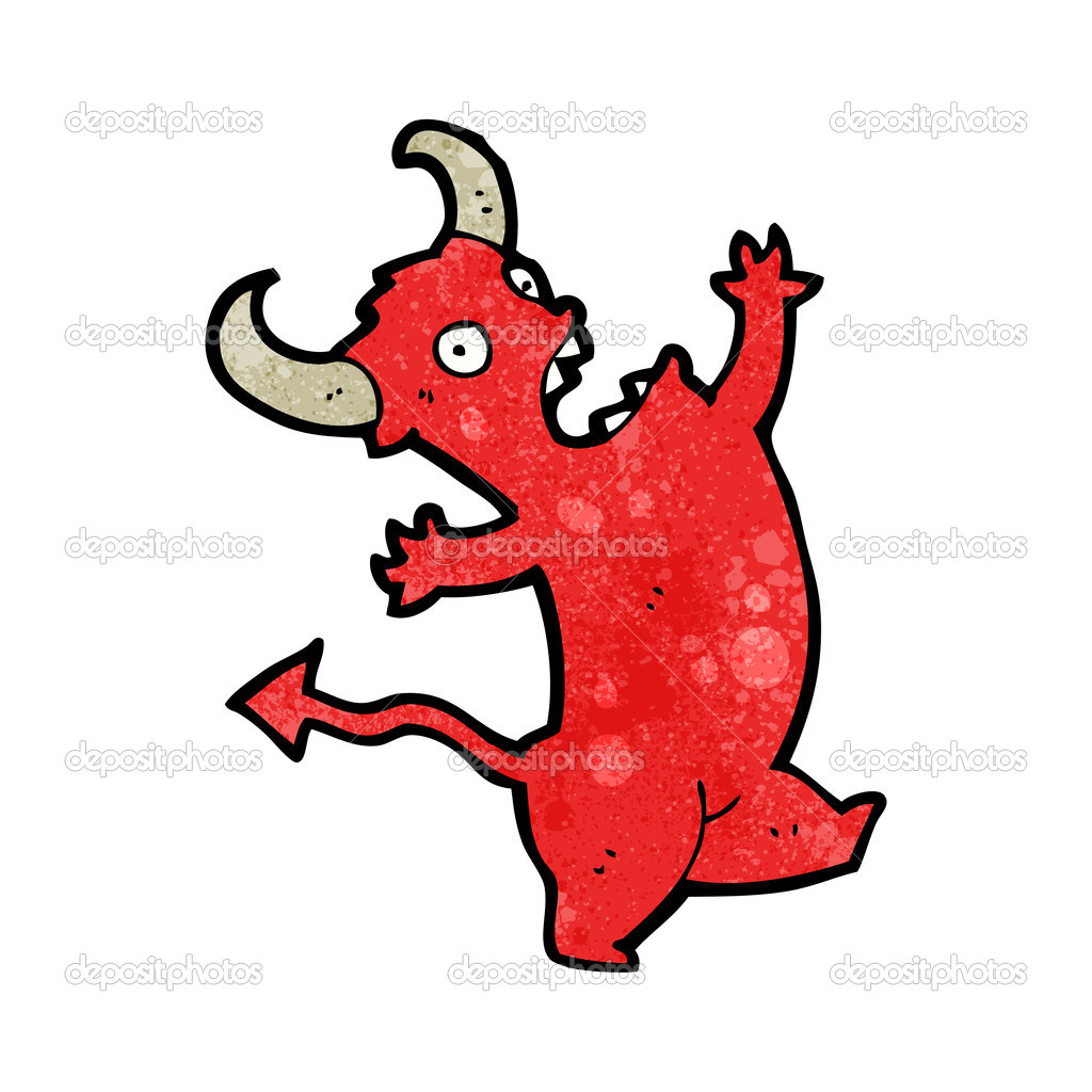 Cartoon dancing devil Stock Vector Image by ©lineartestpilot #21535513