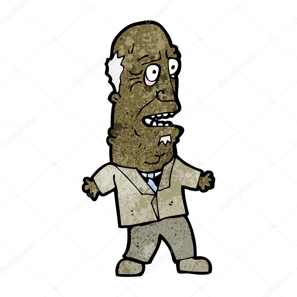 Cartoon old man Stock Vector by ©lineartestpilot 21536063