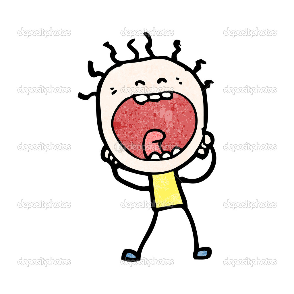 Cartoon doodle crier homme image vectorielle par lineartestpilot ...