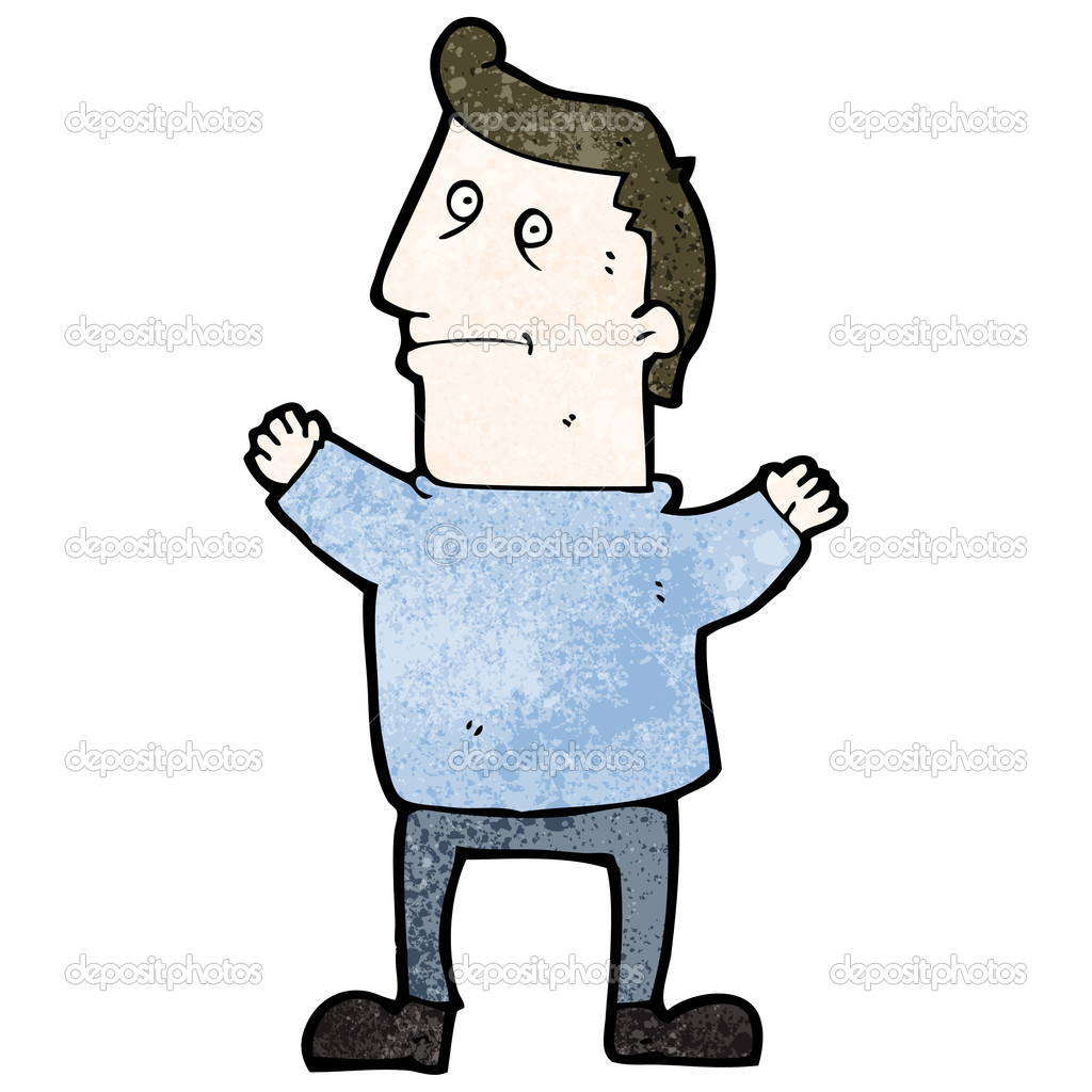 Man holding out arms cartoon Stock Vector Image by ©lineartestpilot ...