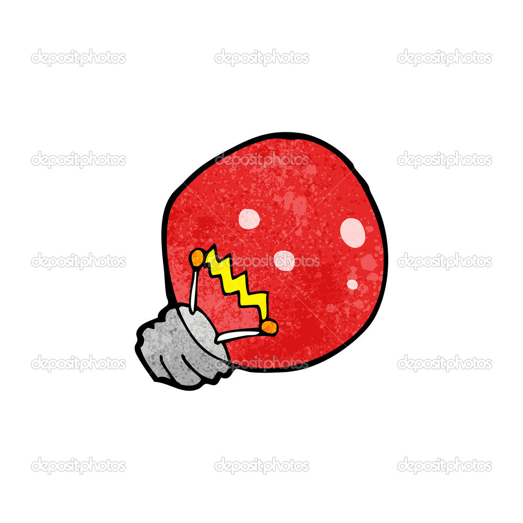 Cartoon red light bulb Stock Vector by ©lineartestpilot 21537865