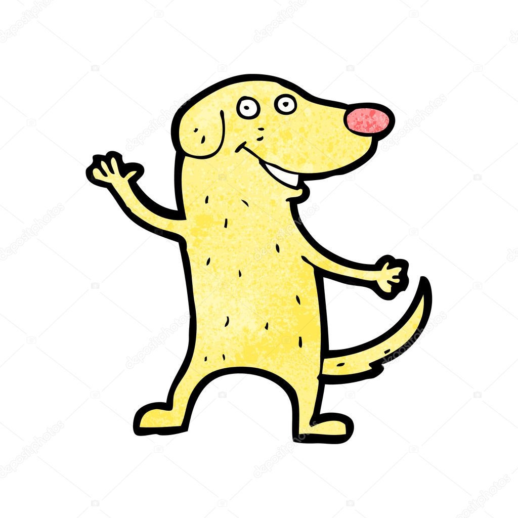 Cartoon dancing dog Stock Vector by ©lineartestpilot 21538395