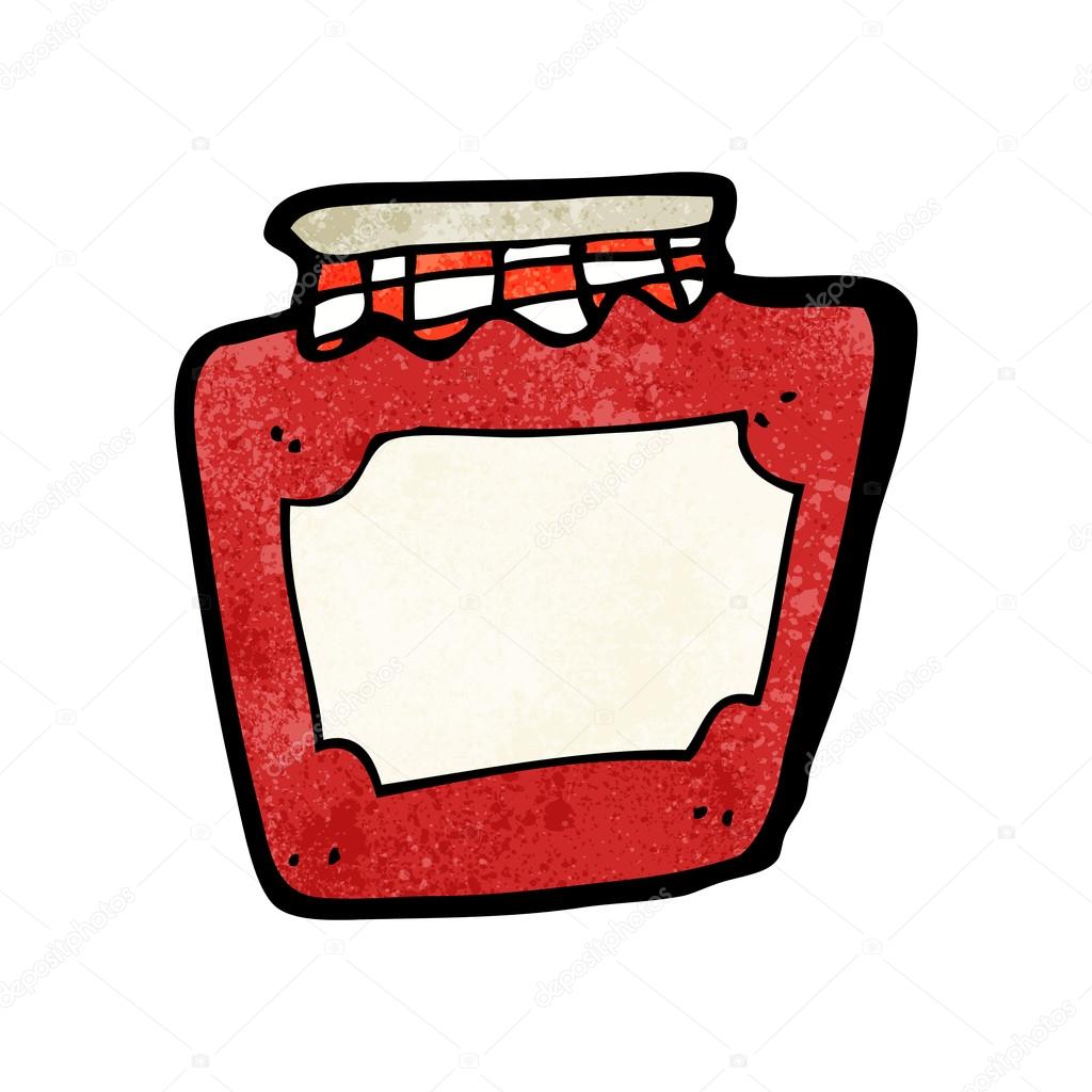 Cartoon jam jar Stock Illustration by ©lineartestpilot #21538881