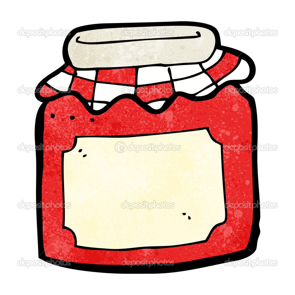 Tarro de mermelada de dibujos animados — Vector de stock ... Tarro de mermelada de dibujos animados — Vector de stock ...