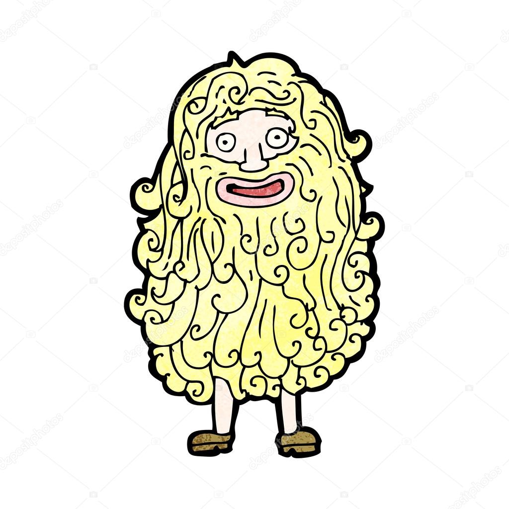 Cartoon man with huge beard Stock Vector Image by ©lineartestpilot ...