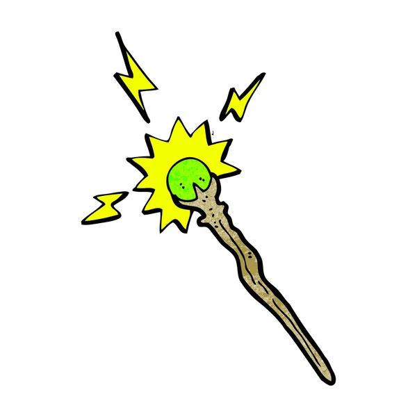 Cartoon magic wizard staff — Stock Vector © lineartestpilot #13572221