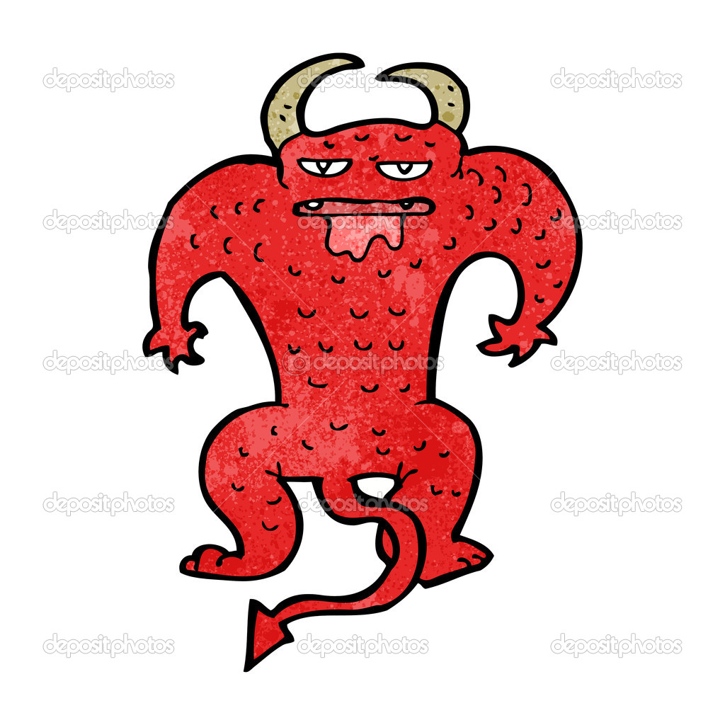 Cartoon demon Stock Vector Image by ©lineartestpilot #21546277