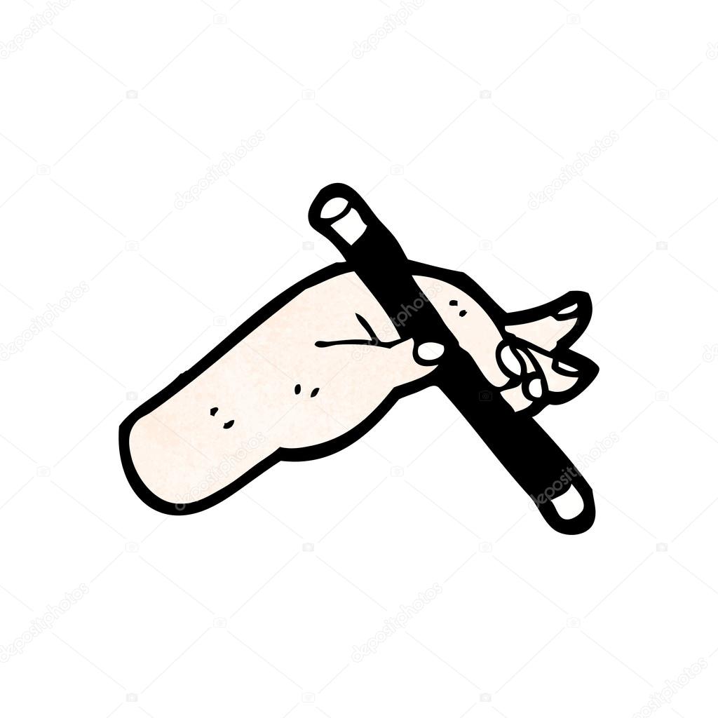 Cartoon Hand Holding Magic Wand Stock Vector By ©lineartestpilot 21546393