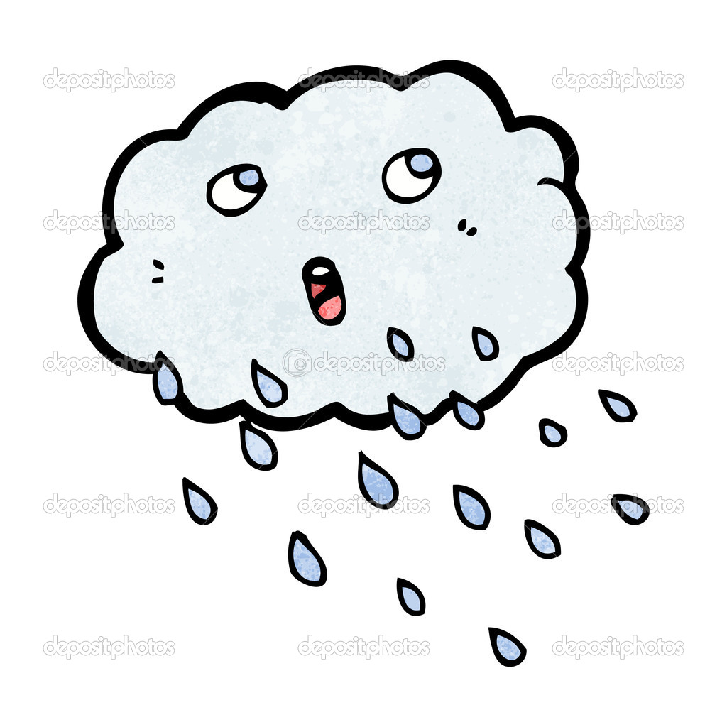 Cartoon rain cloud Stock Vector by ©lineartestpilot 21546989