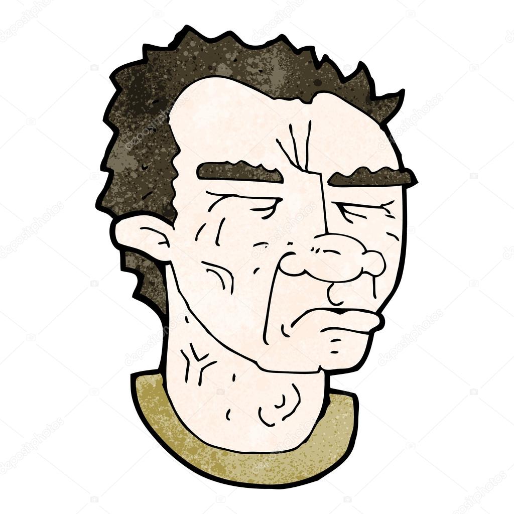 Cartoon grumpy man Stock Vector Image by ©lineartestpilot #21547759