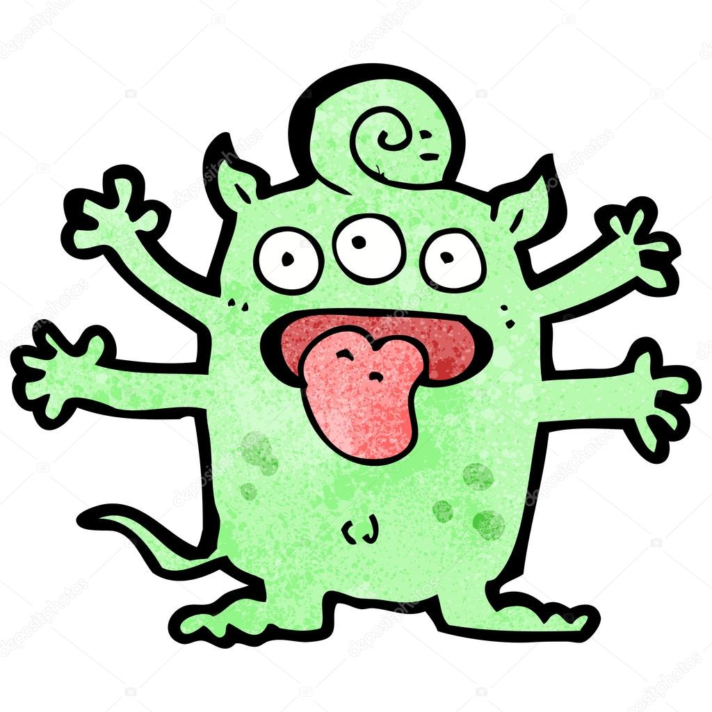 Crazy monster cartoon Stock Vector Image by ©lineartestpilot #21548043