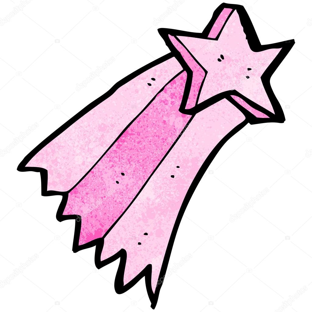 Pink Shooting Star Stock Vector by ©lineartestpilot 21548147