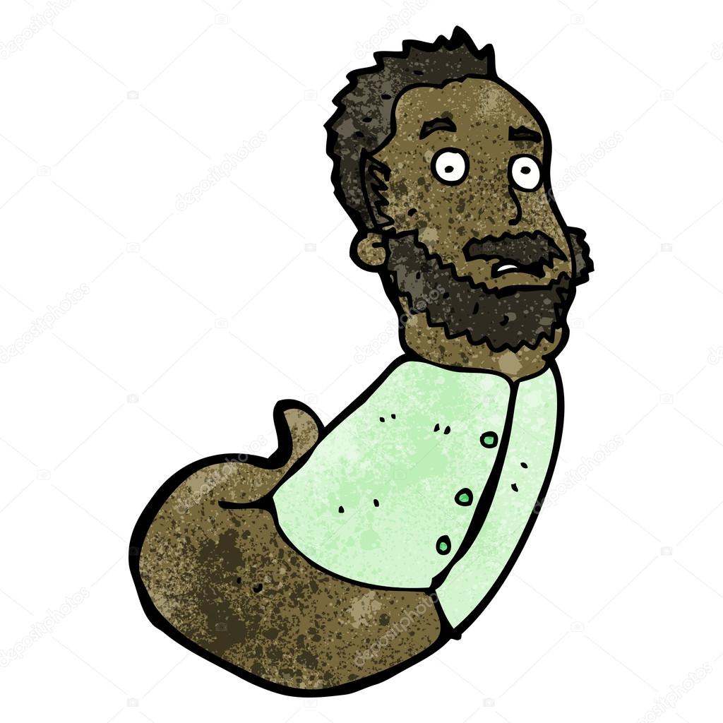 Cartoon worm man Stock Vector Image by ©lineartestpilot #21548187