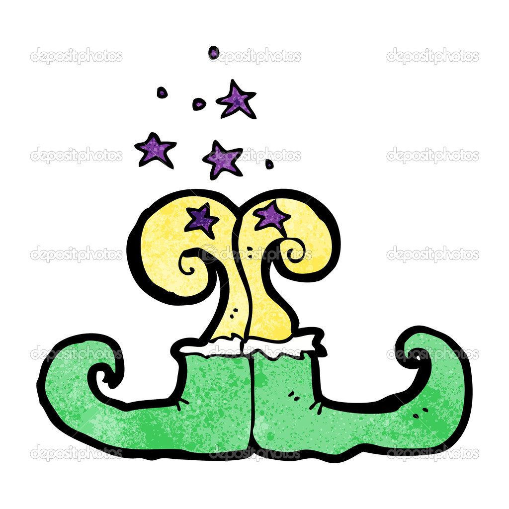 Cartoon magic elf shoes Stock Vector Image by ©lineartestpilot #21548311