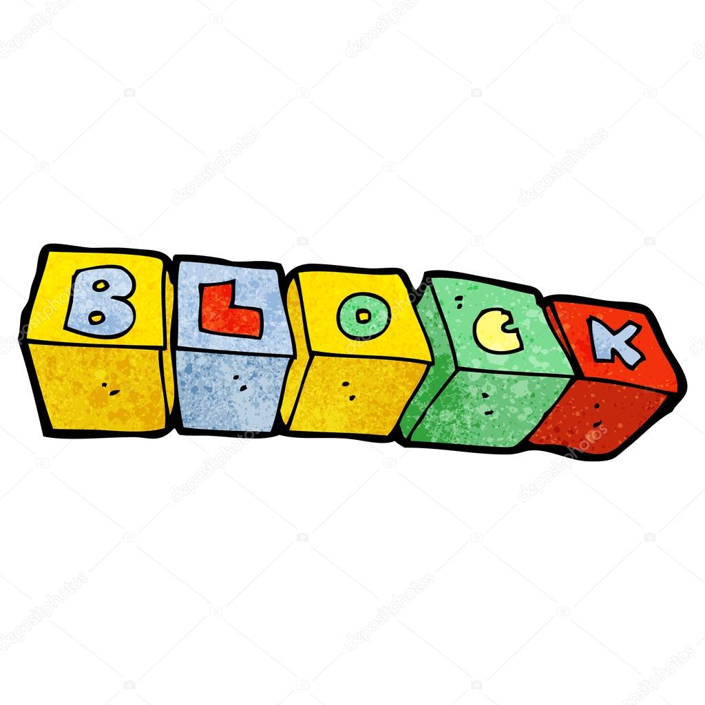 Çizgi film mektup blok ©lineartestpilot 21548329'e ait Stok Vektör