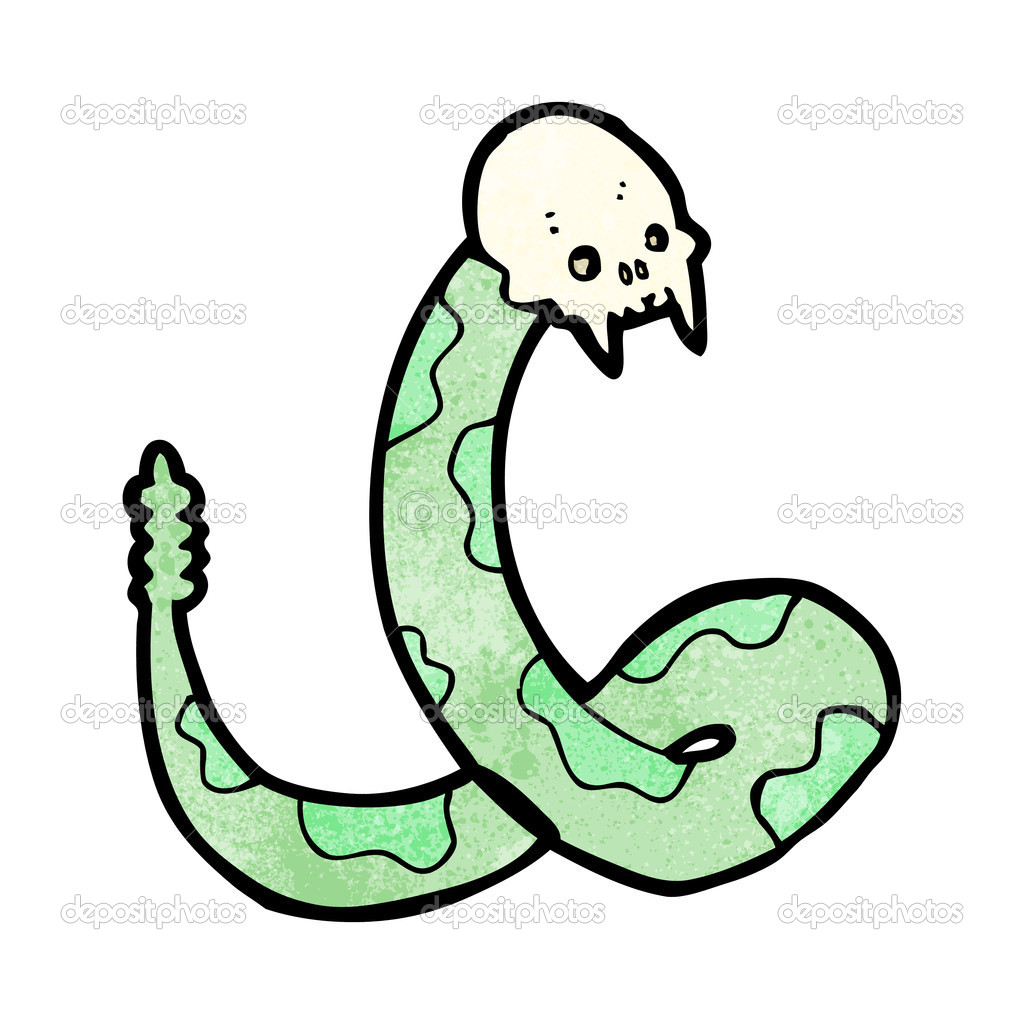Evil Cartoon Snake