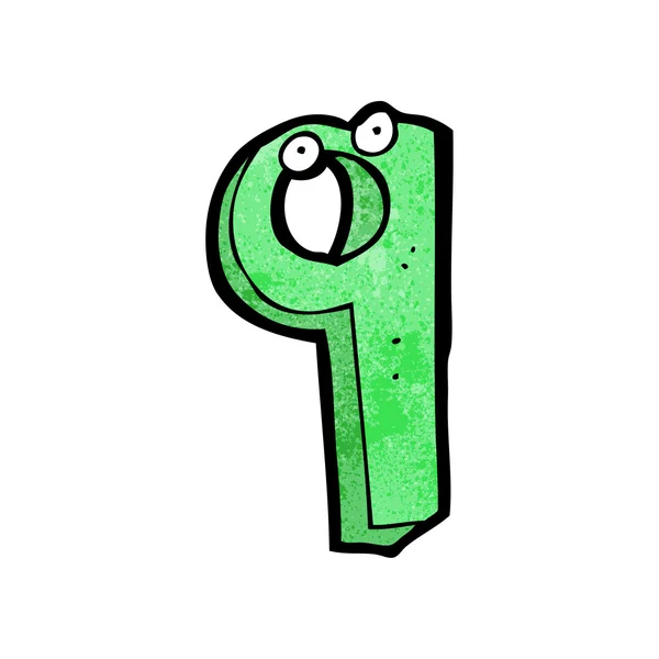 Cartoon number 9 — Stock Vector © lineartestpilot #18509119