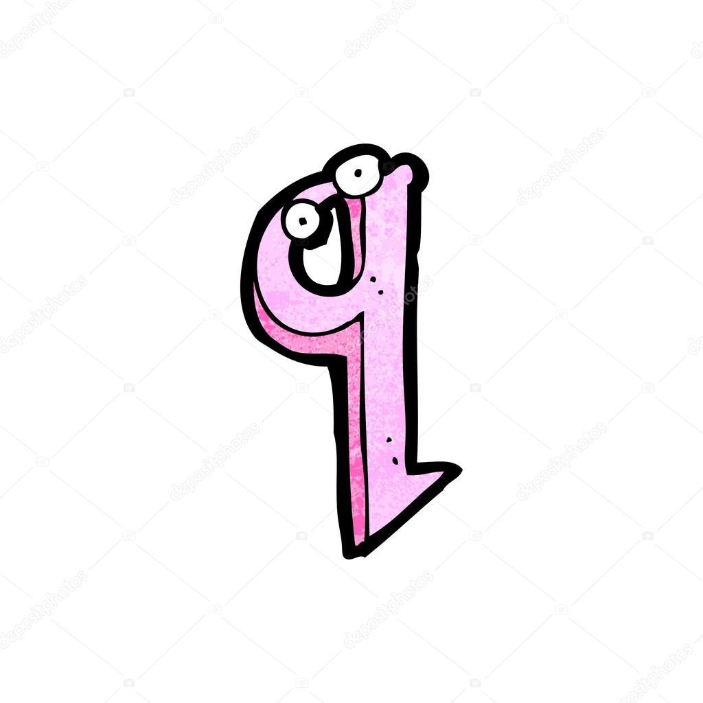 Cartoon letter q Stock Vector Image by ©lineartestpilot #21551941