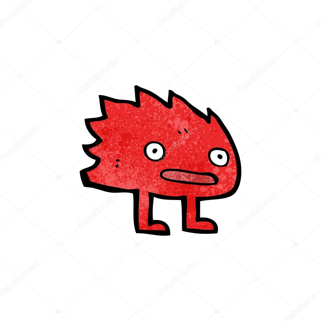 Funny little furry creature cartoon Stock Illustration by ...