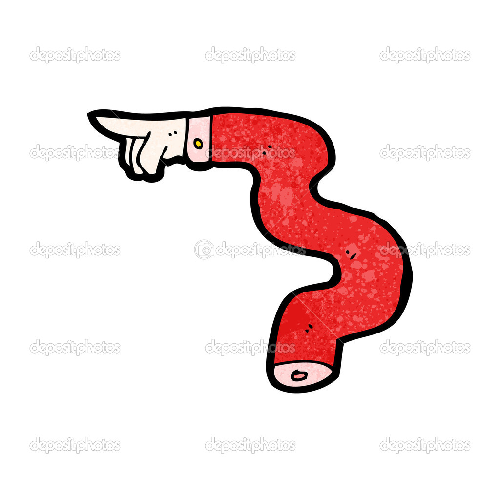 Cartoon pointing arm Stock Vector by ©lineartestpilot 21552977