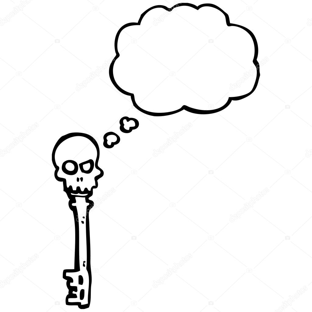 Cartoon skeleton key Stock Vector Image by ©lineartestpilot #22148939