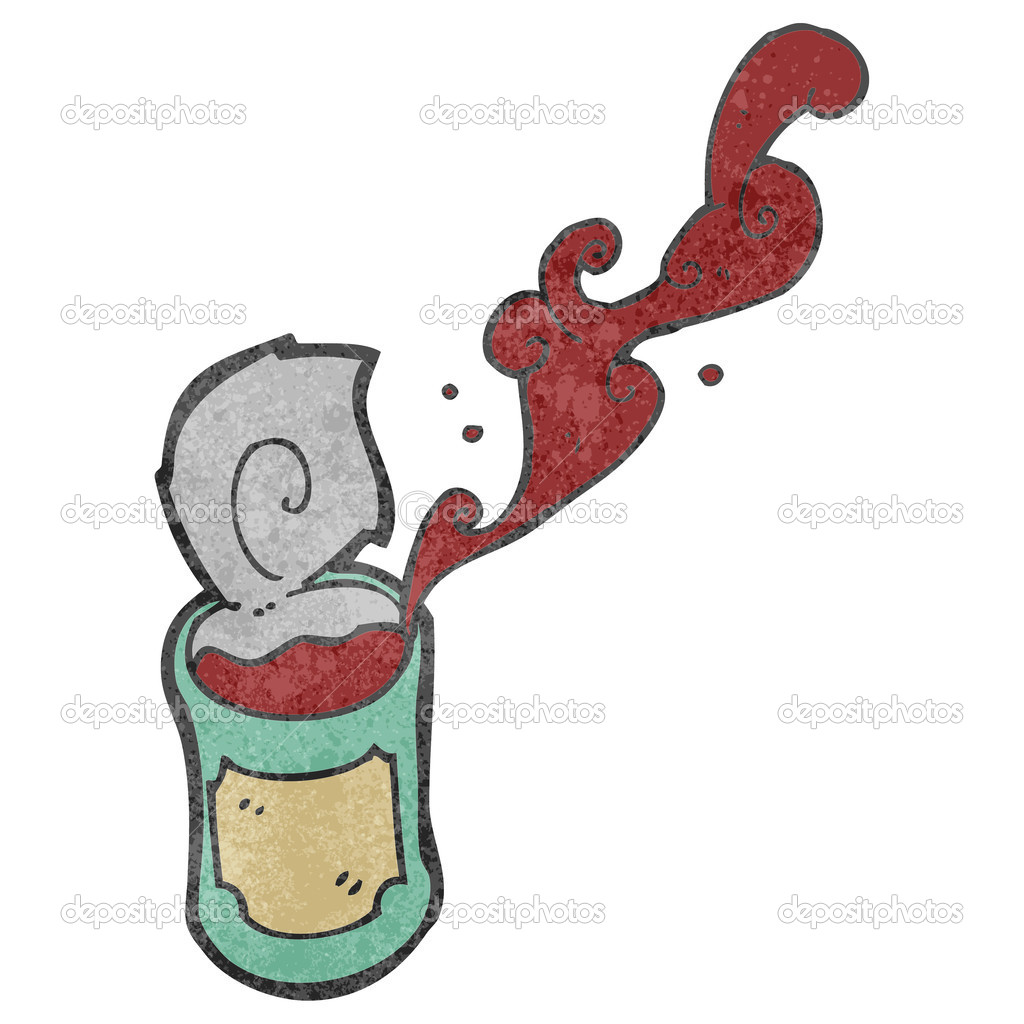 Retro cartoon soup can Stock Vector Image by ©lineartestpilot #28737207