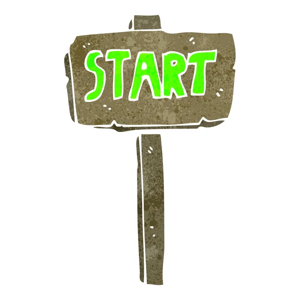 Cartoon start sign Stock Vector by ©lineartestpilot 20009491