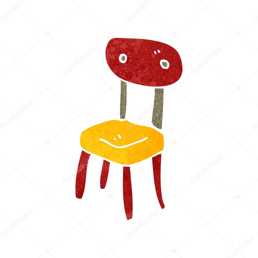 Retro cartoon old school chair Stock Vector Image by ©lineartestpilot ...