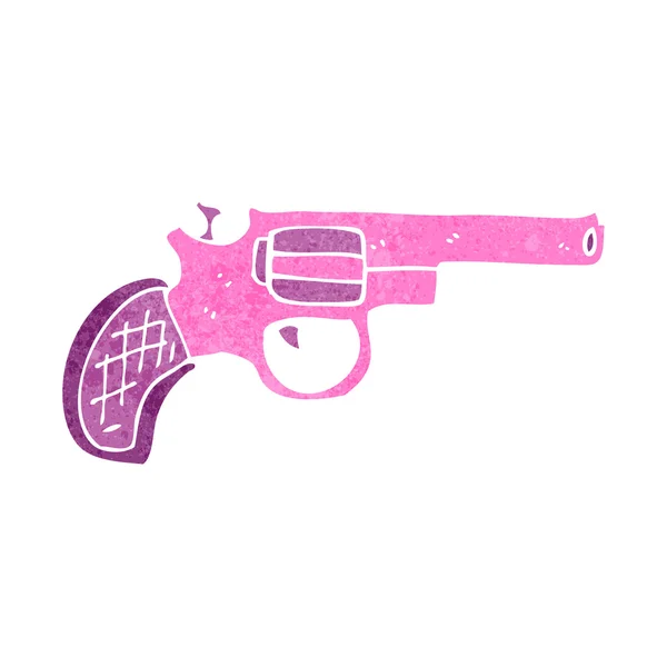 Retro cartoon pink gun — Stock Vector © lineartestpilot #29170591