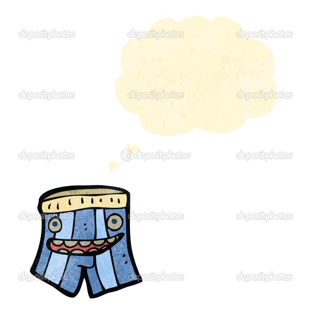 Retro cartoon boxer shorts with face — Stock Vector © lineartestpilot ...
