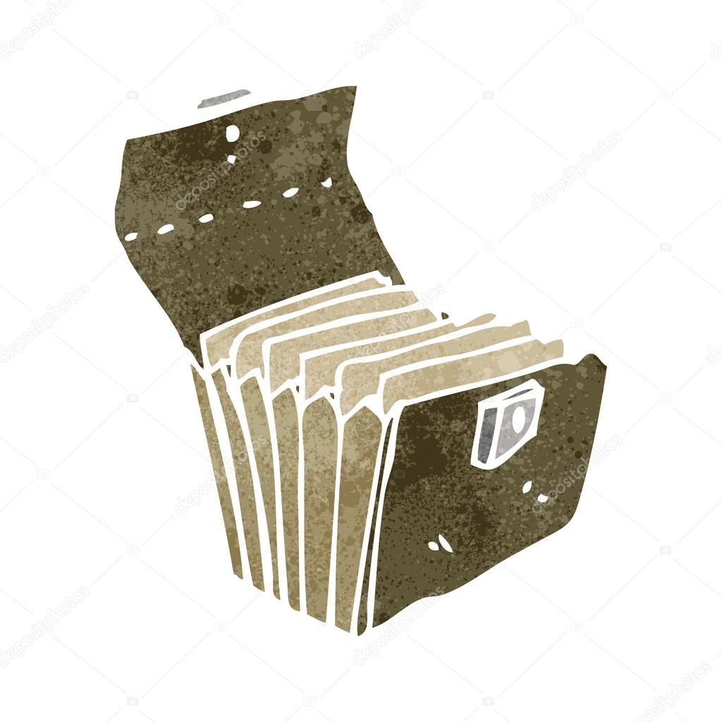 Retro cartoon office file — Stock Vector © lineartestpilot #28981433
