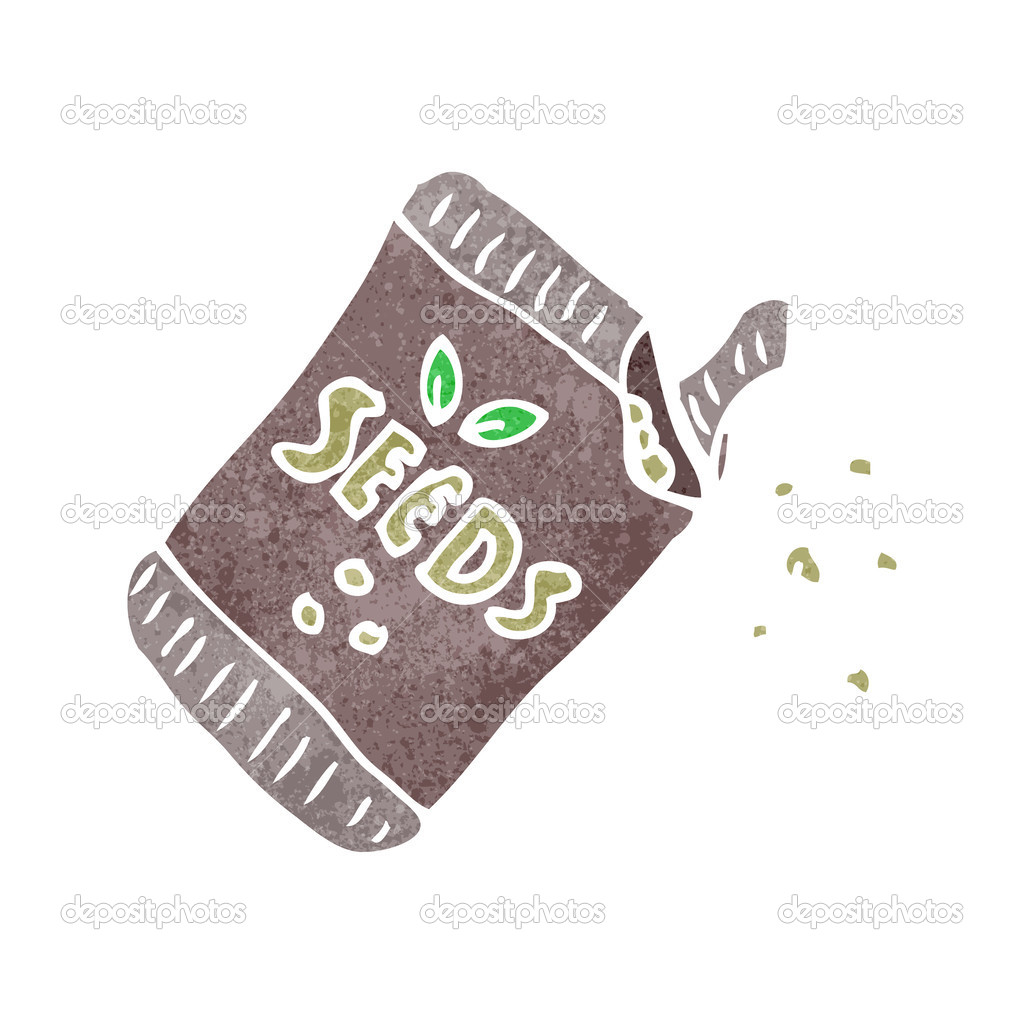 Retro cartoon seed packet Stock Vector Image by ©lineartestpilot #28981483