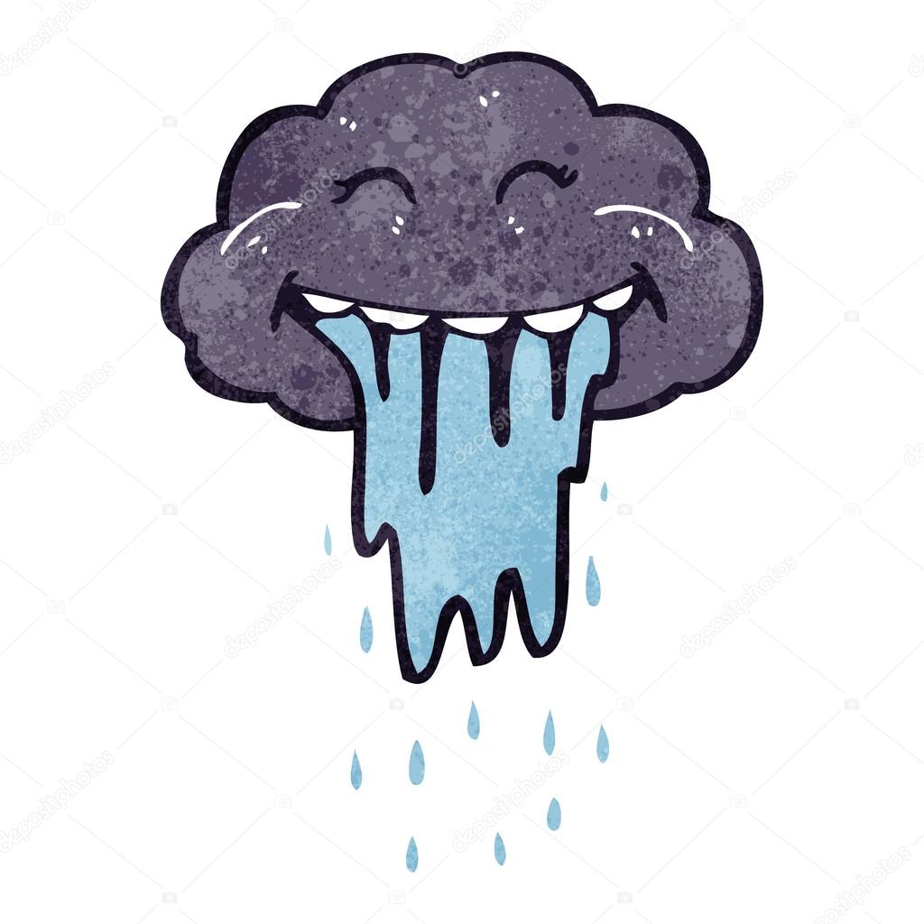 Cartoon rain cloud Stock Vector by ©lineartestpilot 29037107