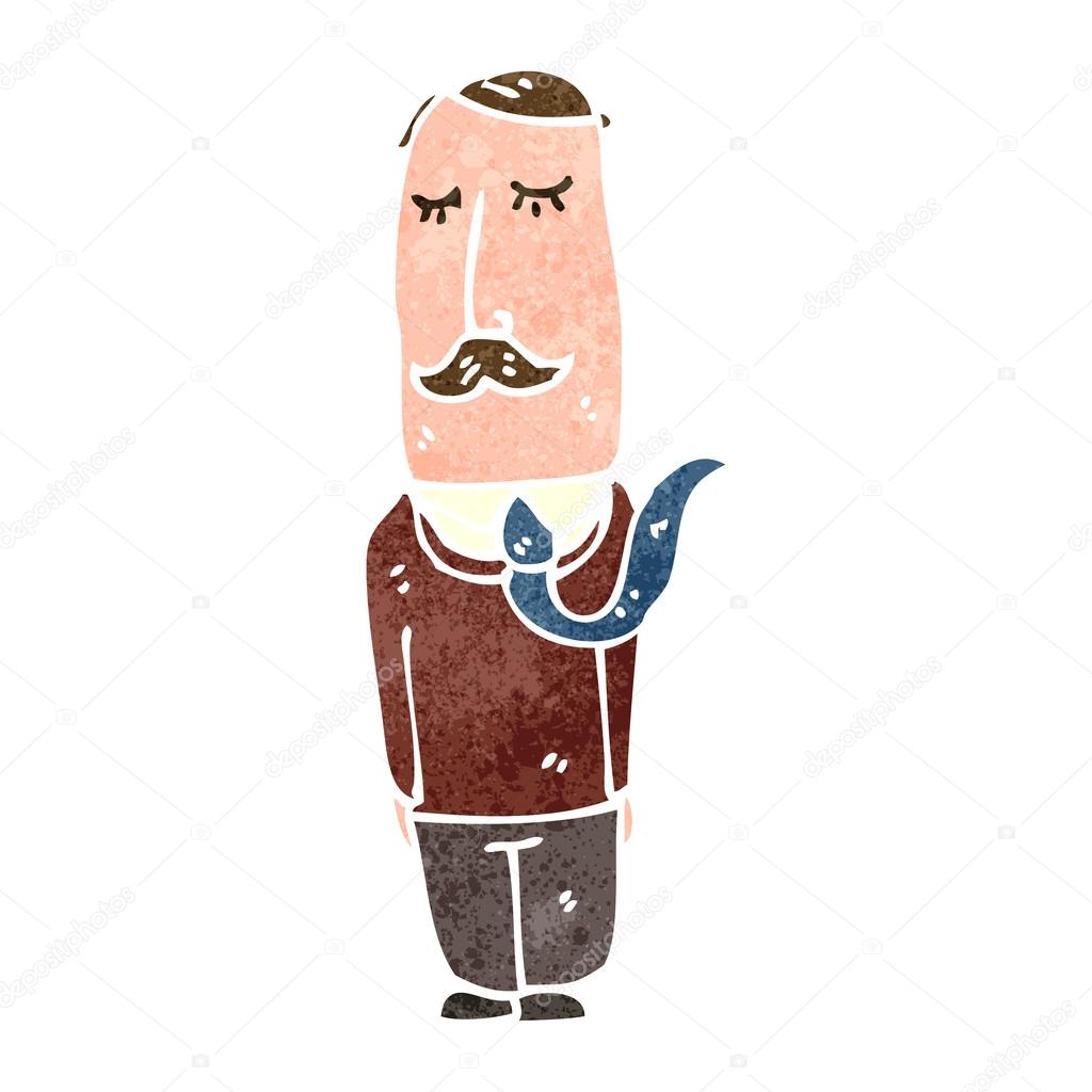 Cartoon sensible man Stock Vector by ©lineartestpilot 29037307