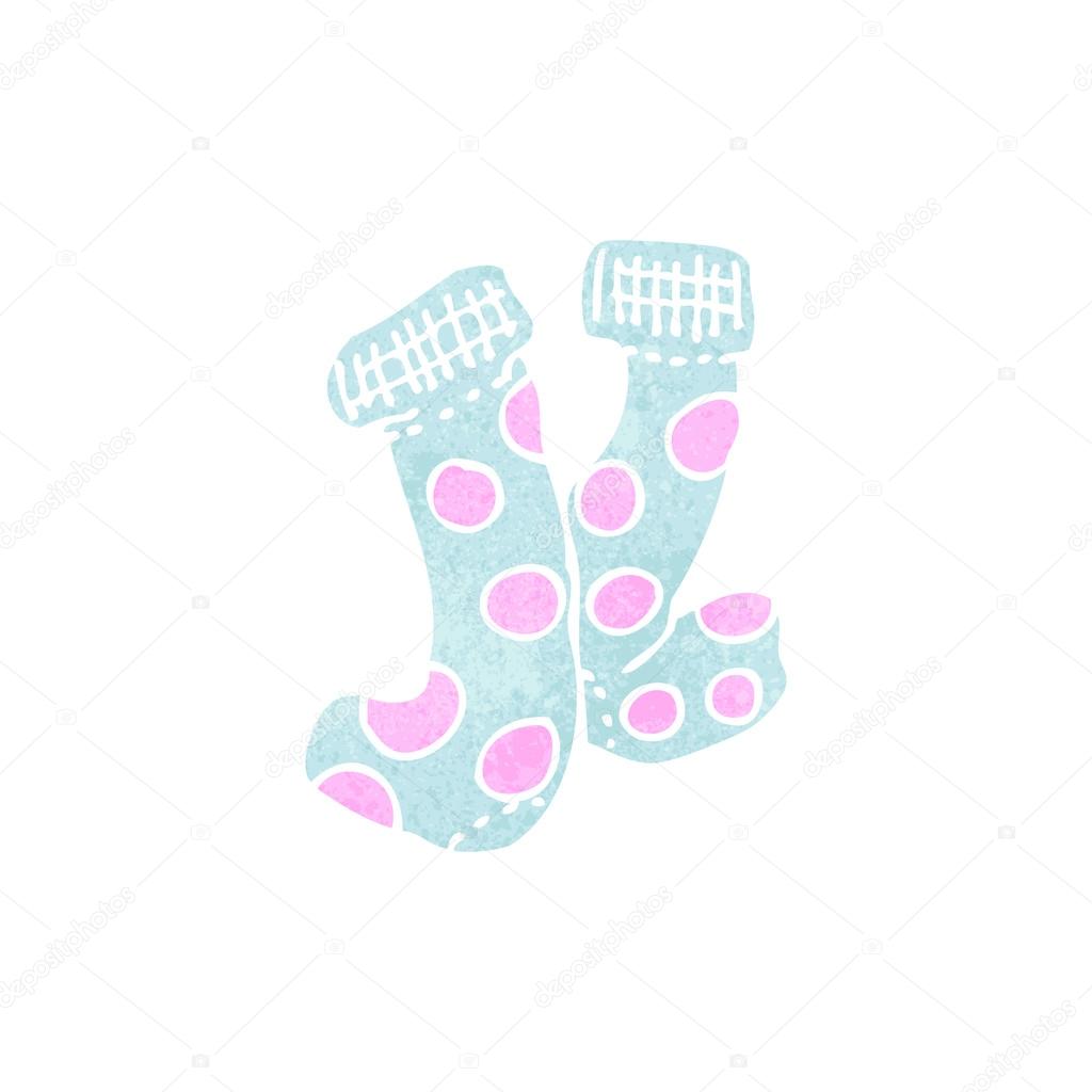 Calcetines de dibujos animados Vector de stock por ©lineartestpilot ...