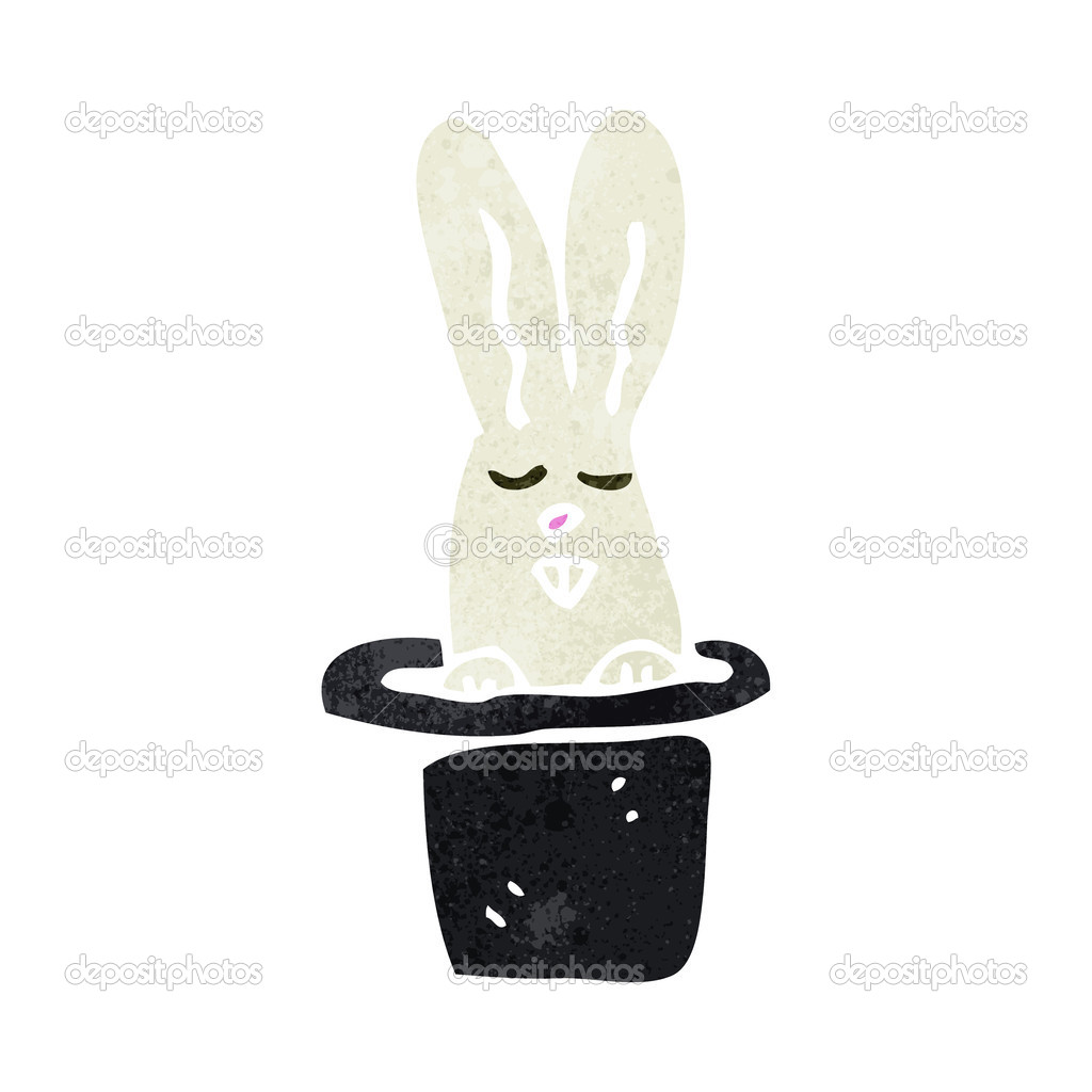 Cartoon rabbit in hat Stock Illustration by ©lineartestpilot #29037791