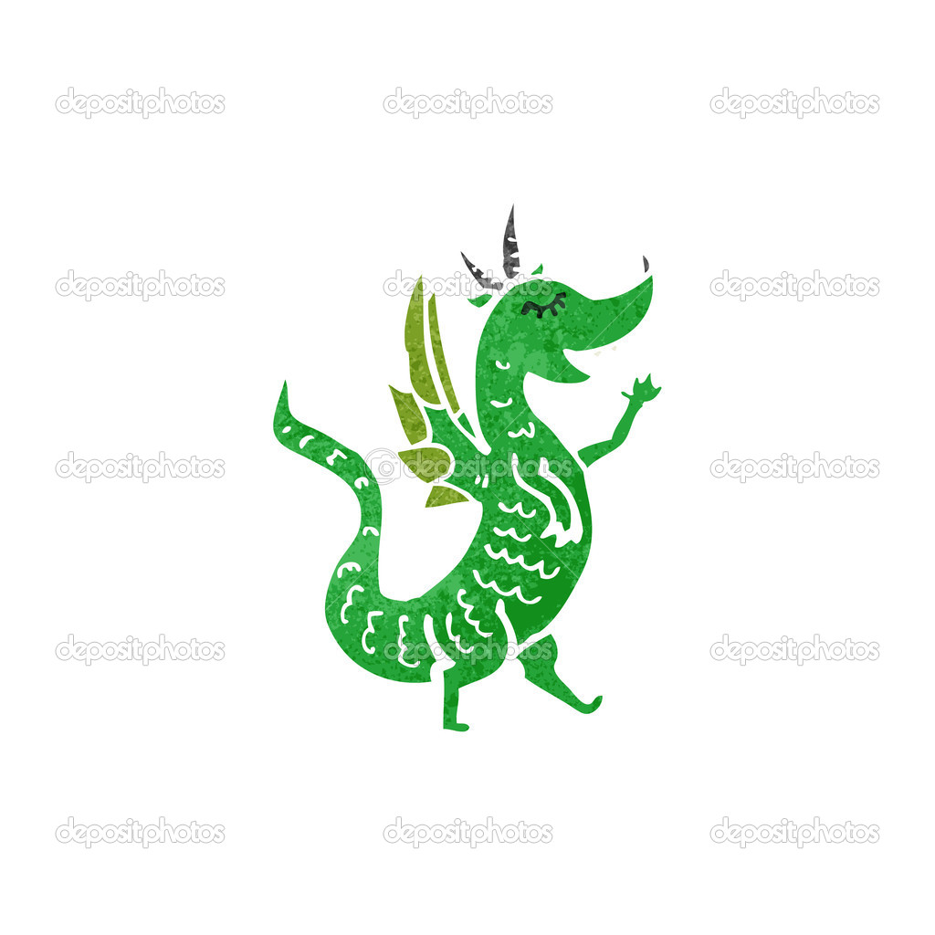 Cartoon little dragon Stock Vector Image by ©lineartestpilot #29038757