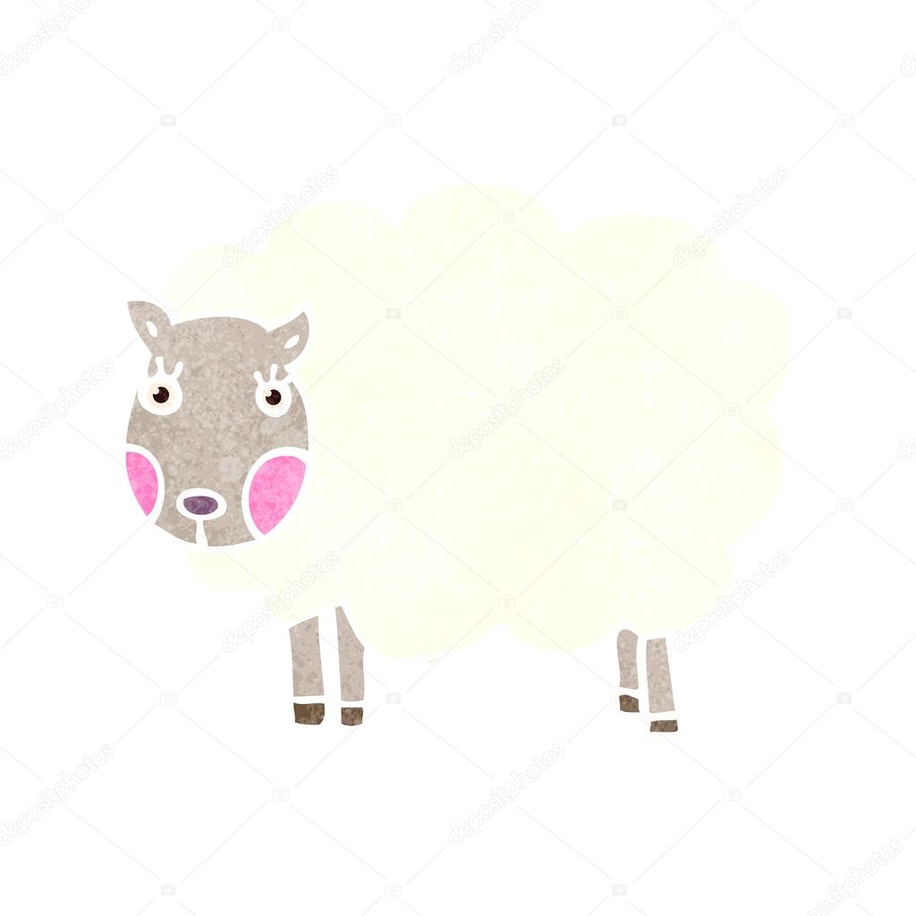 Retro cartoon sheep Stock Illustration by ©lineartestpilot #29041679