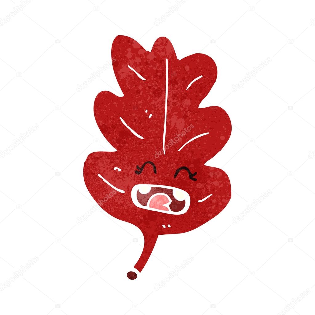 Red leaf cartoon character Stock Vector by ©lineartestpilot 29106315